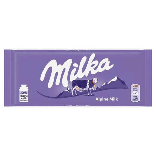 Milka Chocolate Alpine Milk, 90gr